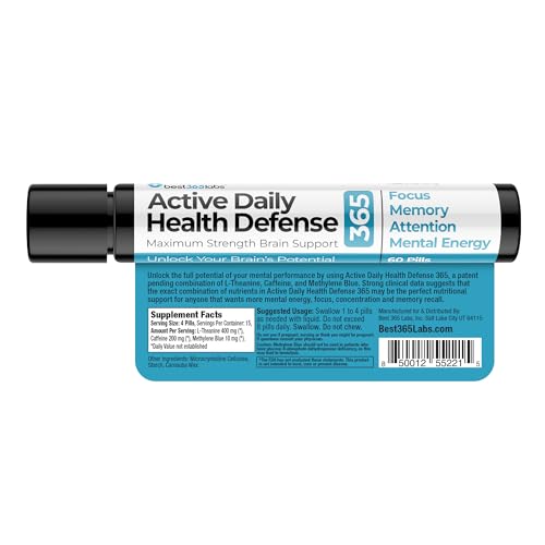 Methylene blue and caffeine supplement