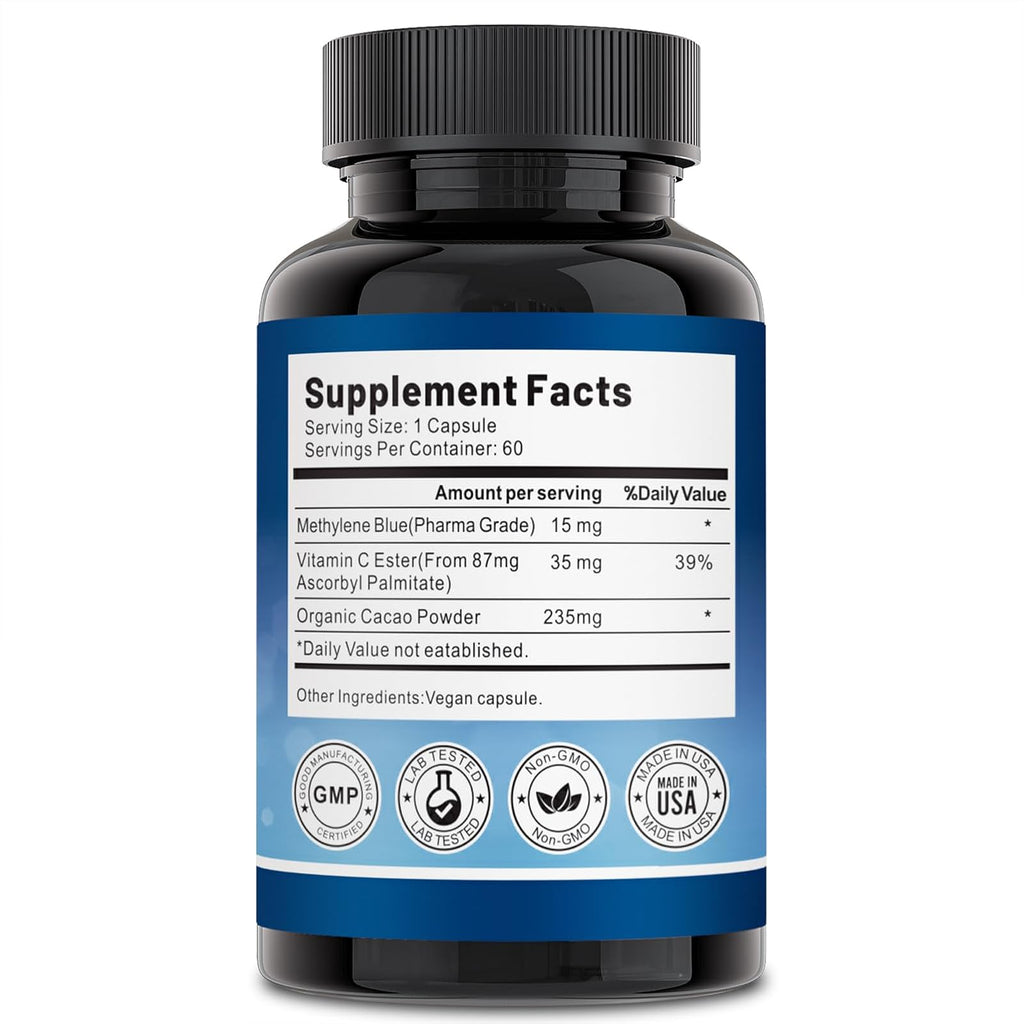 Methylene Blue Capsules for Enhanced Absorption