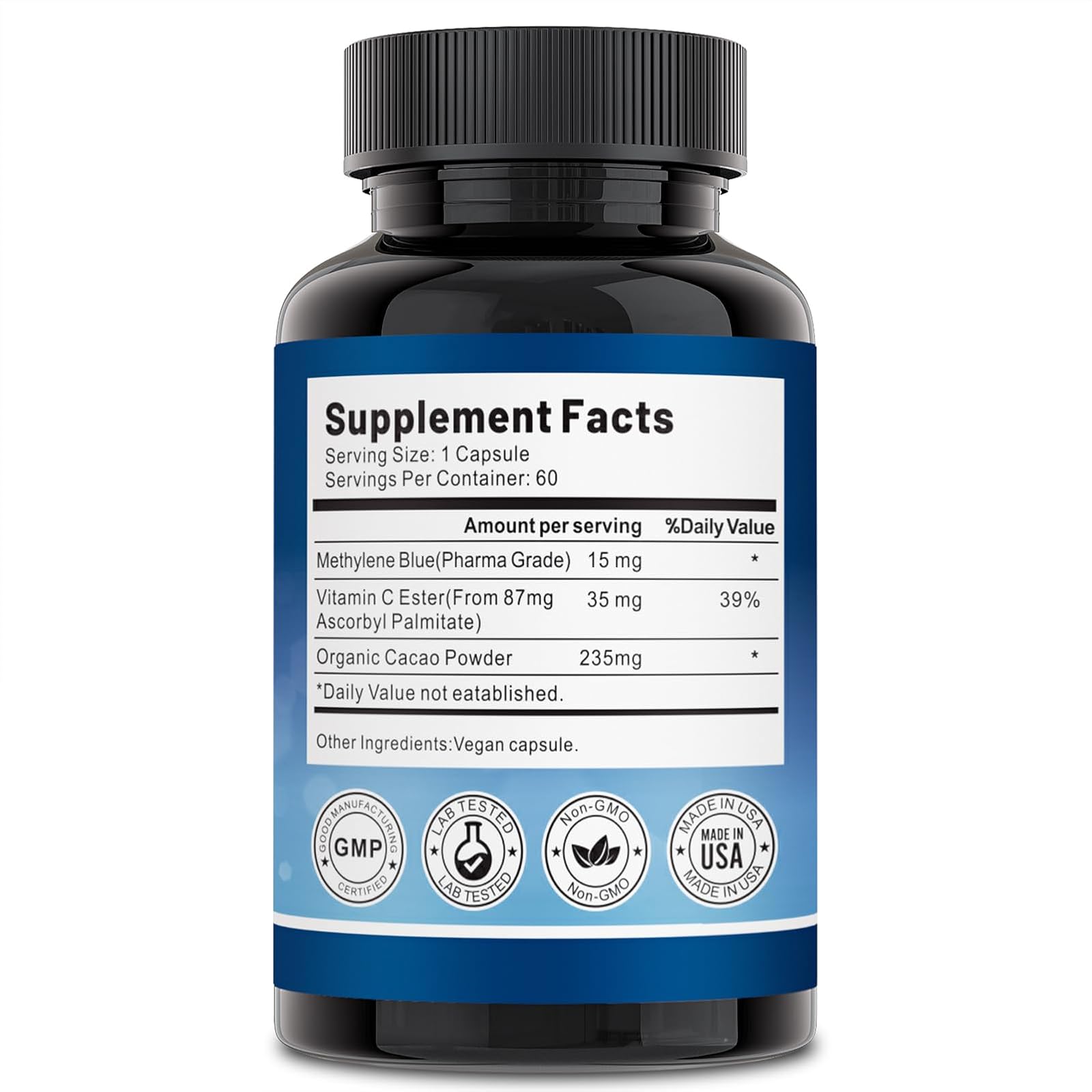 Methylene Blue Capsules for Enhanced Absorption