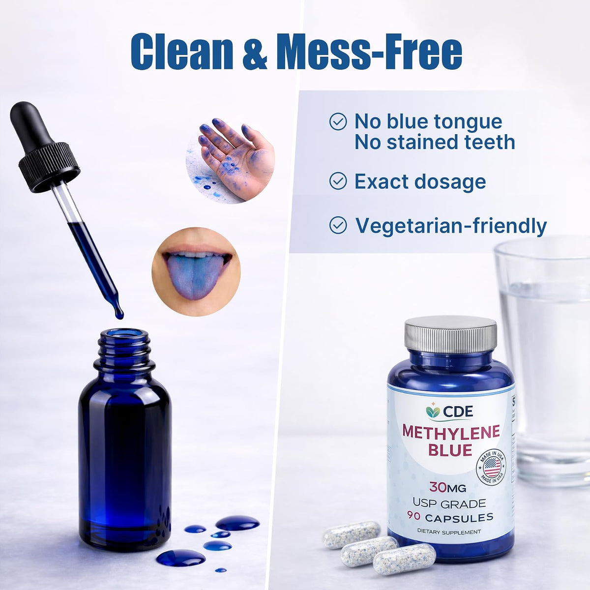 Methylene Blue capsules for wellness