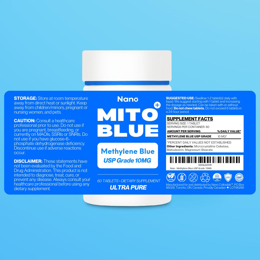 Methylene Blue daily multivitamin benefits