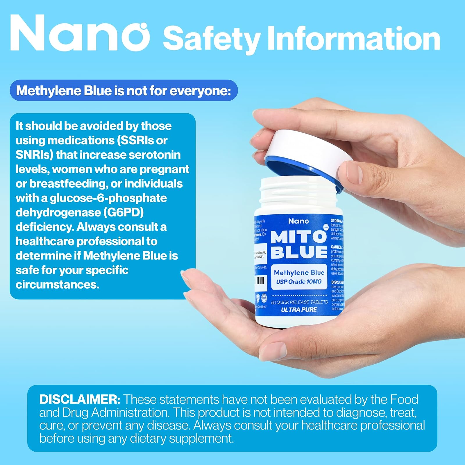 Methylene Blue essential multivitamin nutrients