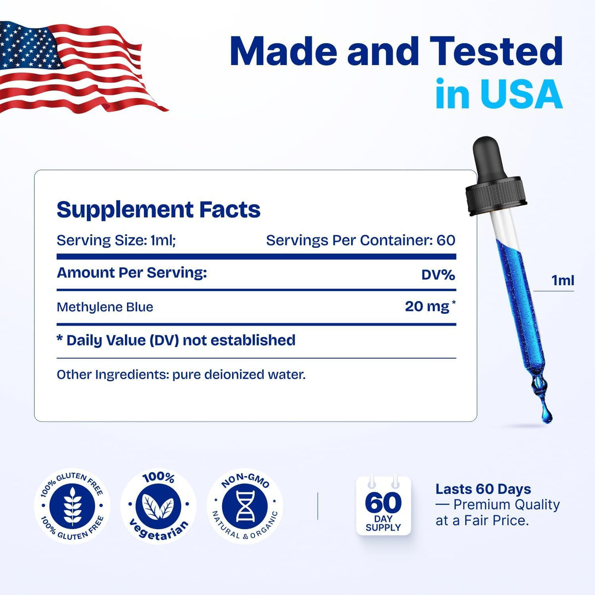 Methylene Blue multivitamin for men