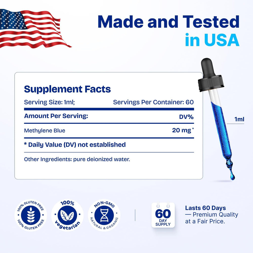 Methylene Blue multivitamin for seniors
