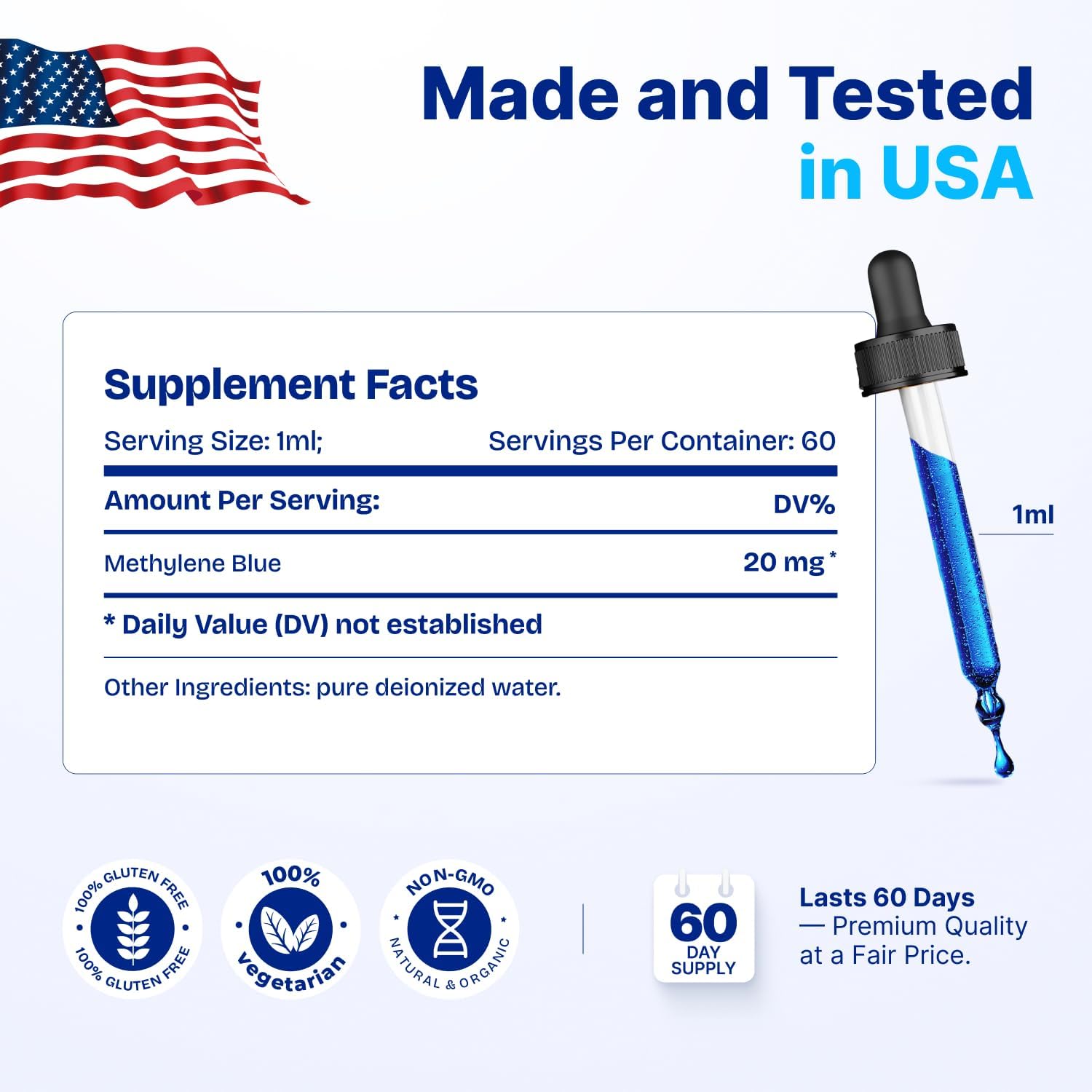 Methylene Blue multivitamin for seniors
