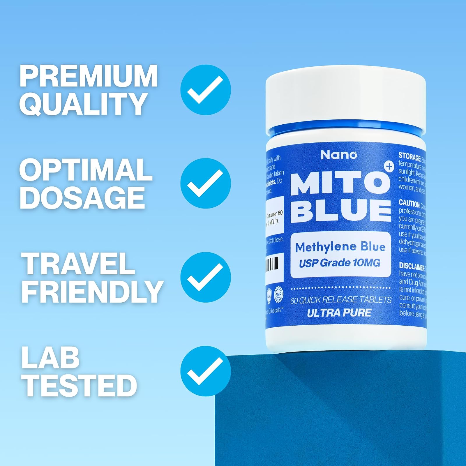 Methylene Blue multivitamin for seniors