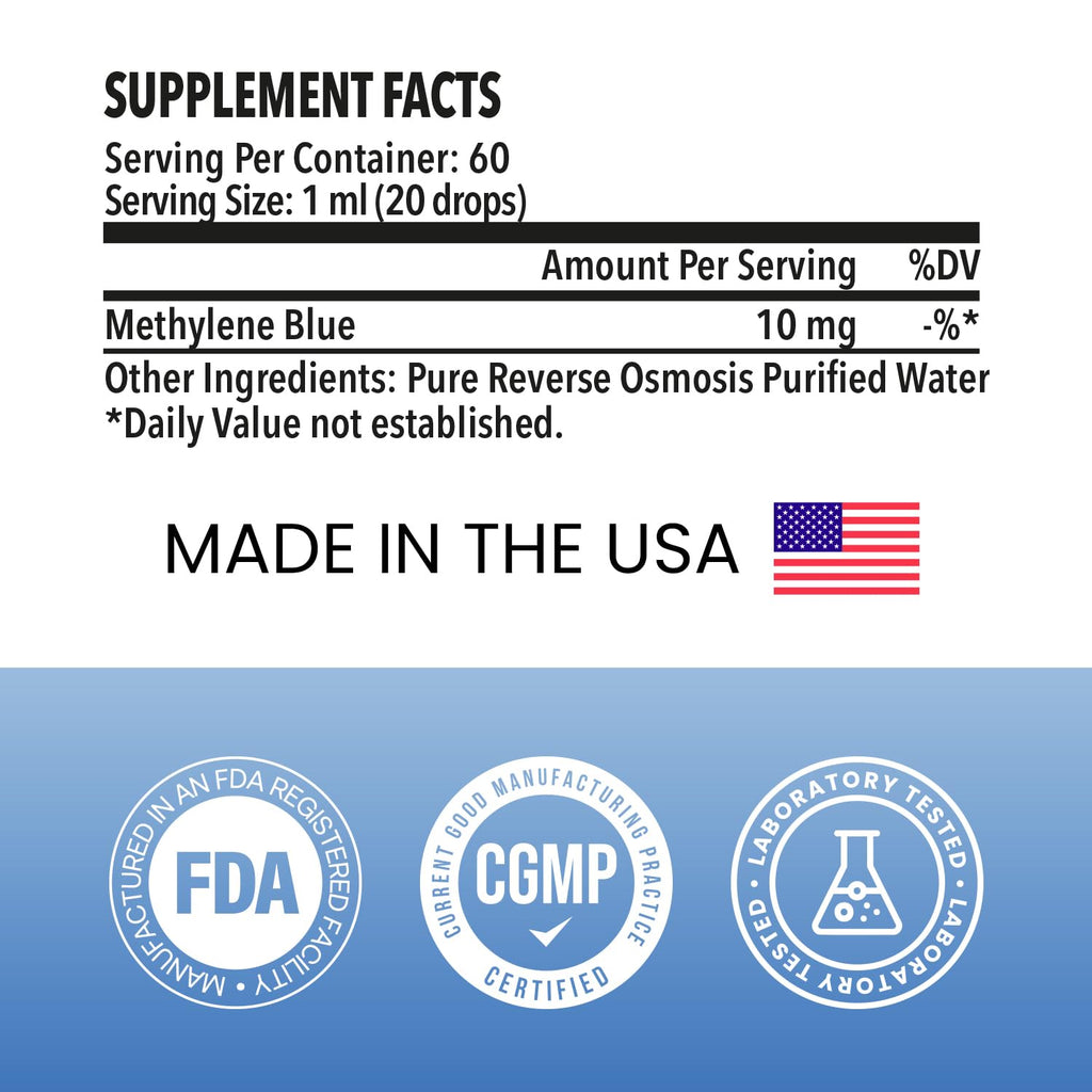 Methylene Blue multivitamins for vitality