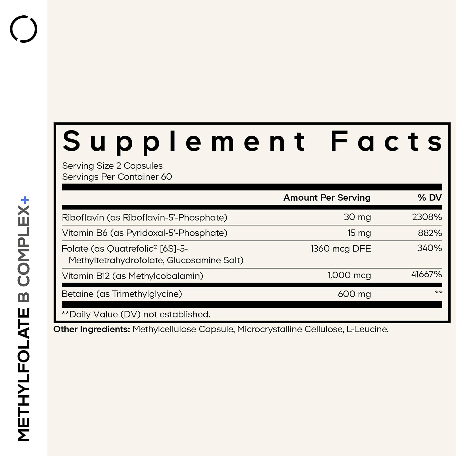Methylfolate B complex for energy