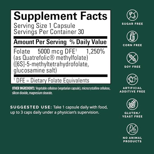 Methylfolate for enhanced mental clarity