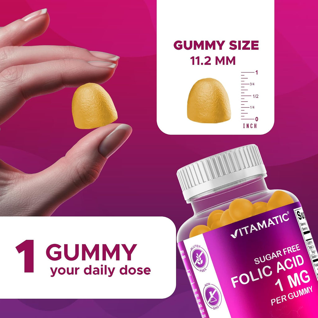 Methylfolate gummies for daily nutrition
