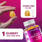 Methylfolate gummies for daily nutrition