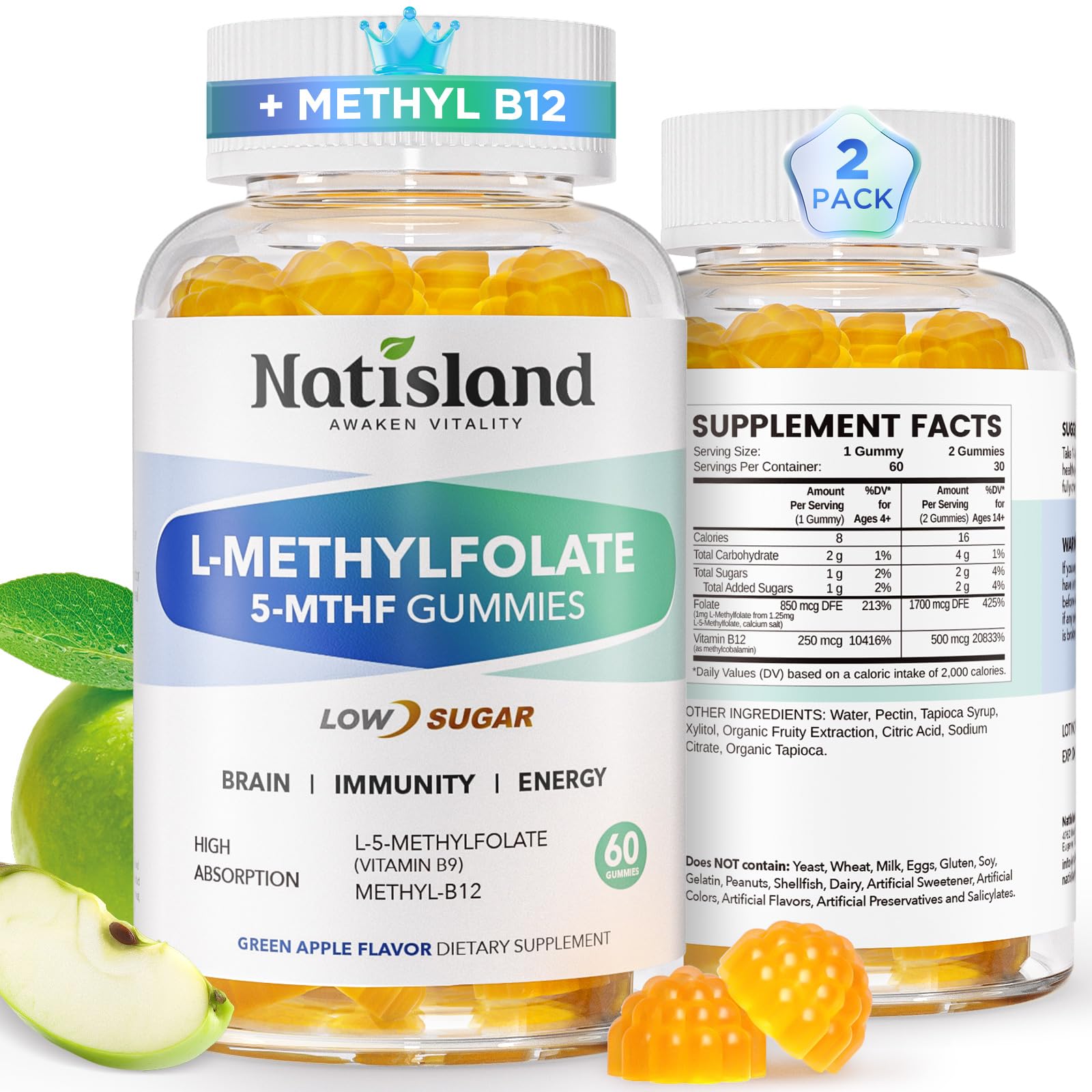 methylfolate gummies for energy boost