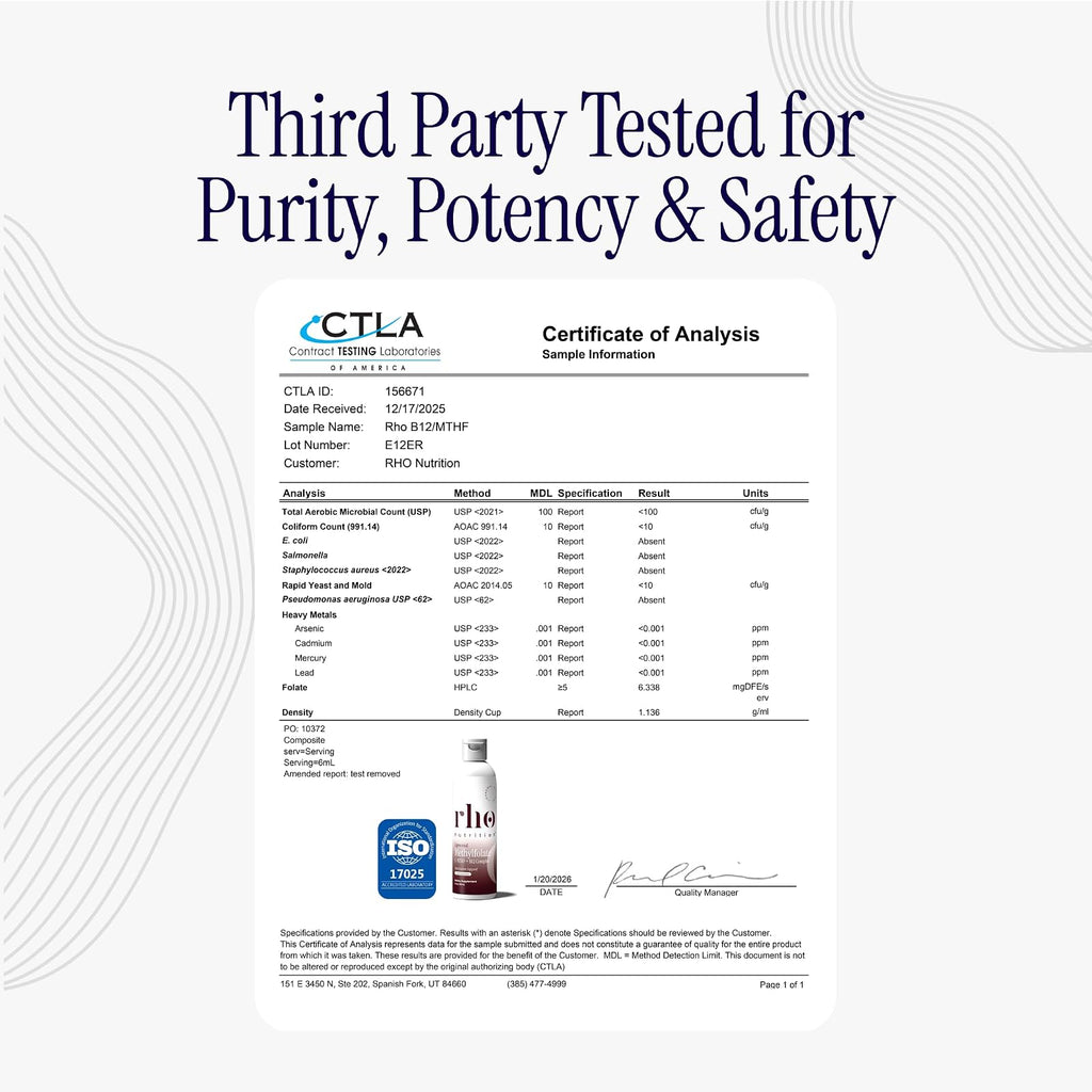 Methylfolate liquid supplement for wellness
