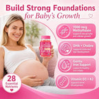 methylfolate prenatal gummies for healthy pregnancy
