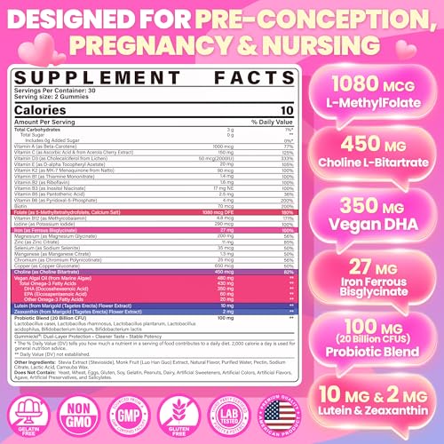 methylfolate prenatal vitamins for moms