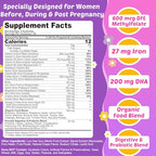 methylfolate prenatal vitamins with DHA
