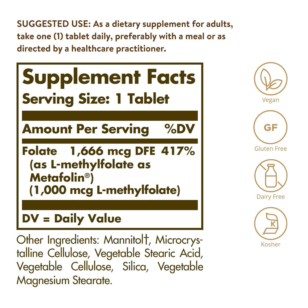 methylfolate supplement for energy