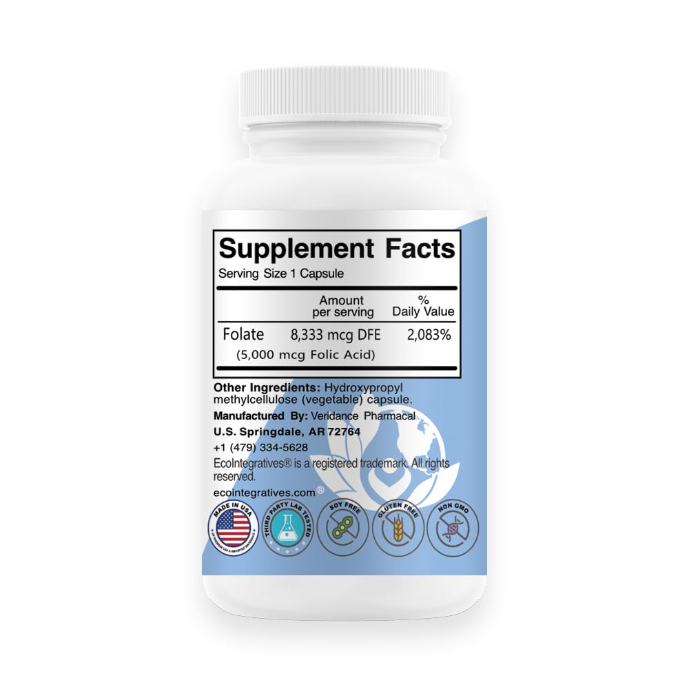 Methylfolate supplement for energy