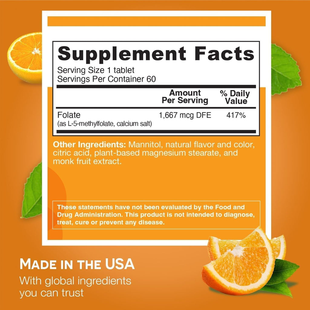 methylfolate tablets for prenatal health