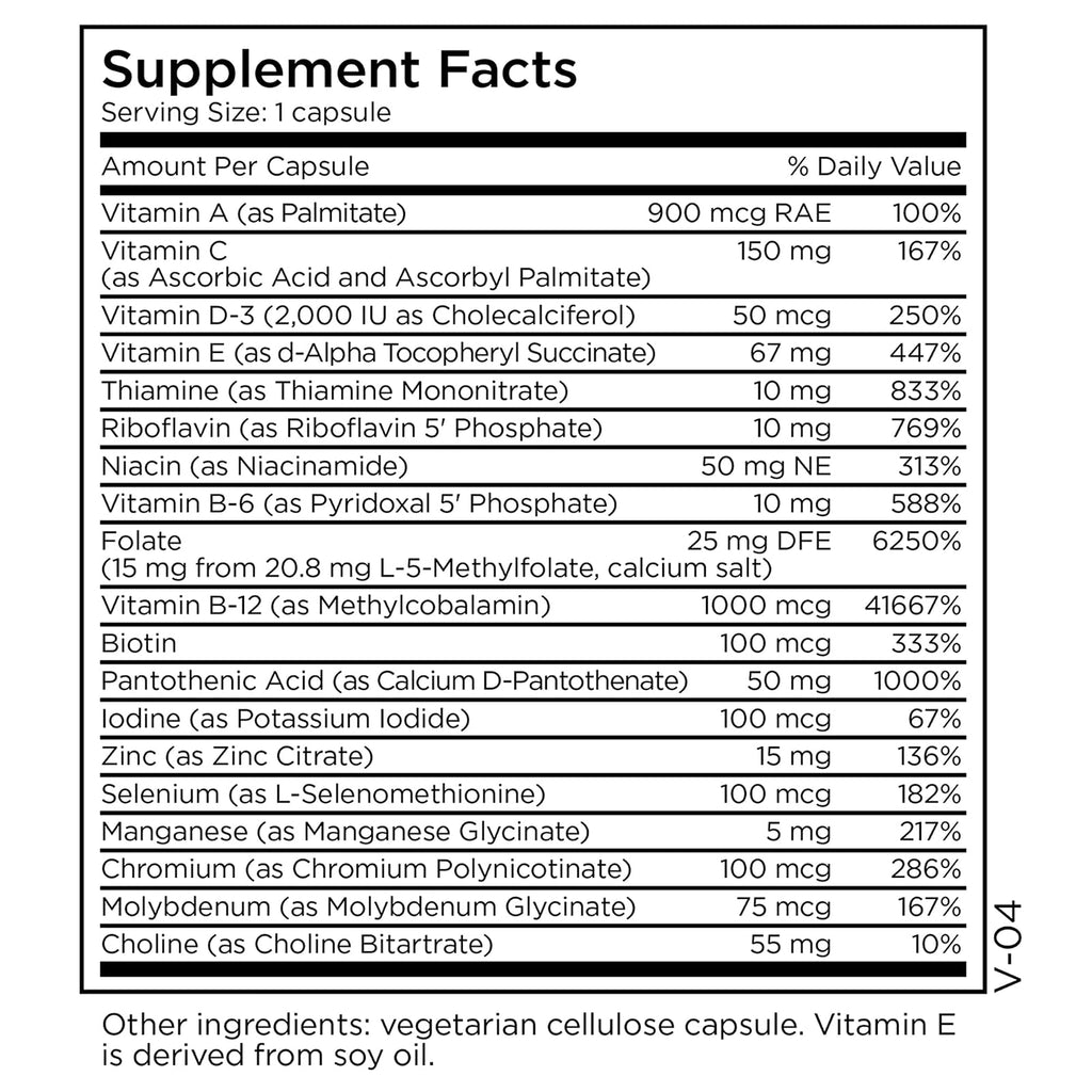 MethylPro multivitamin for men