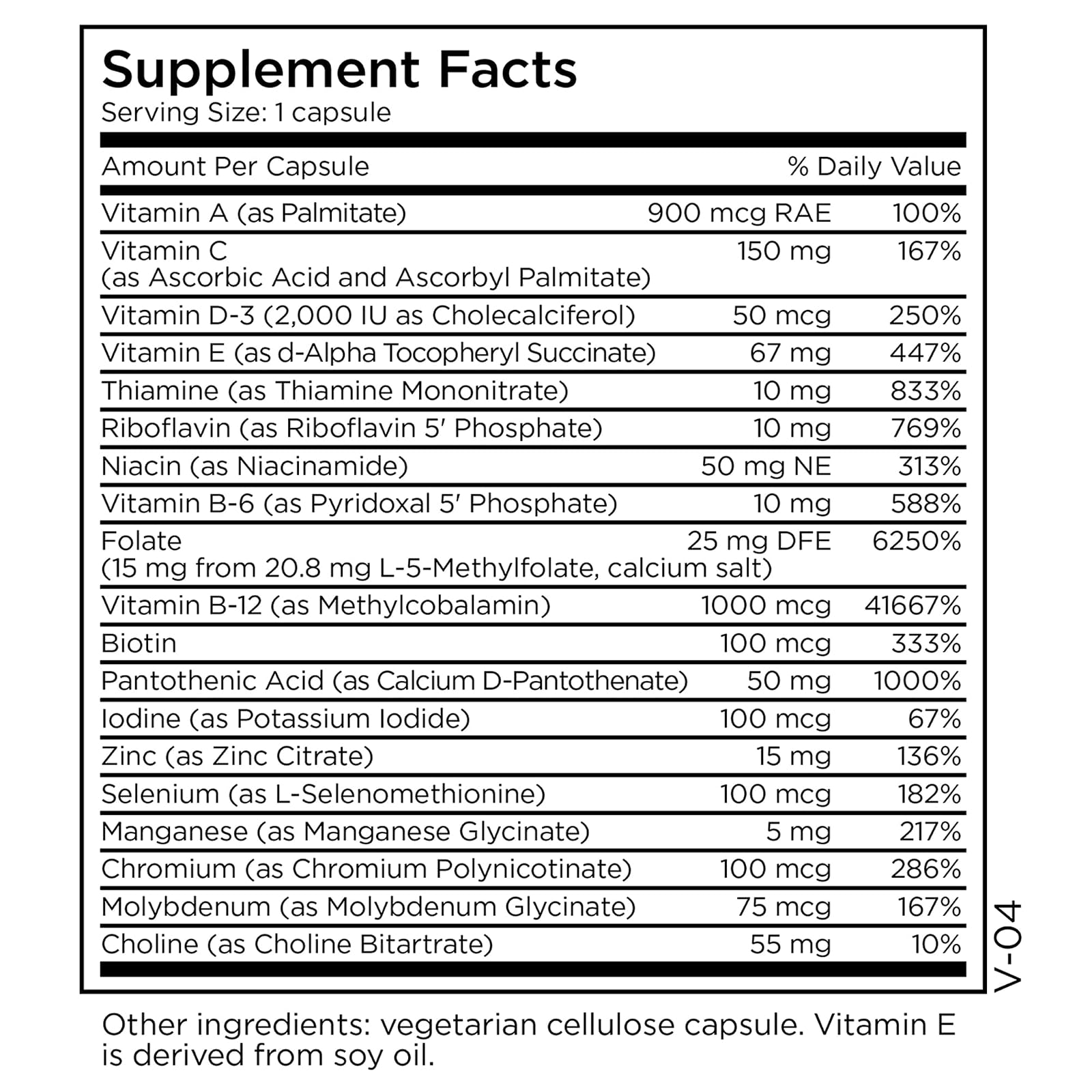 MethylPro multivitamin for men
