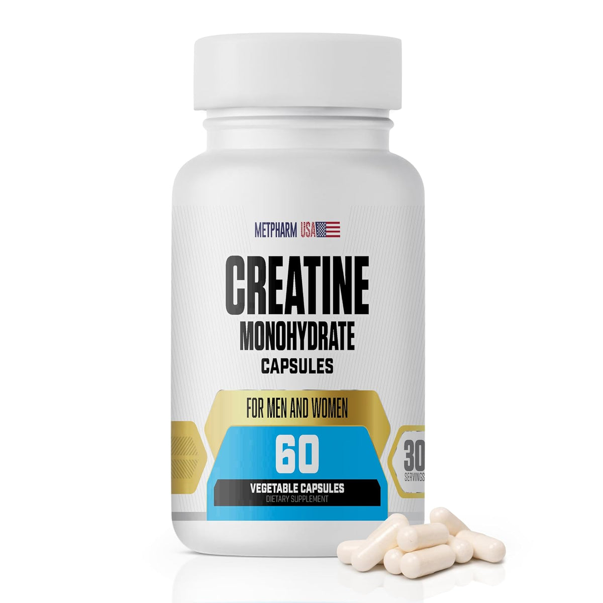 MetpharmUSA creatine monohydrate capsules