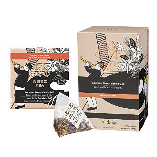 Metz Bourbon Street Vanilla Rooibos tea bags