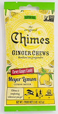 Meyer lemon ginger chews candy