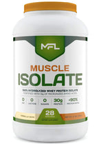 MFL whey protein vanilla bean flavour