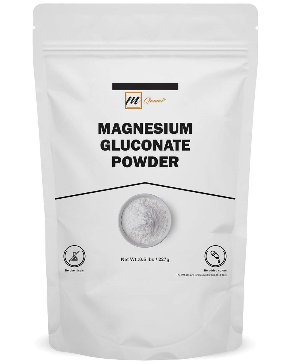 mGanna magnesium gluconate powder supplement