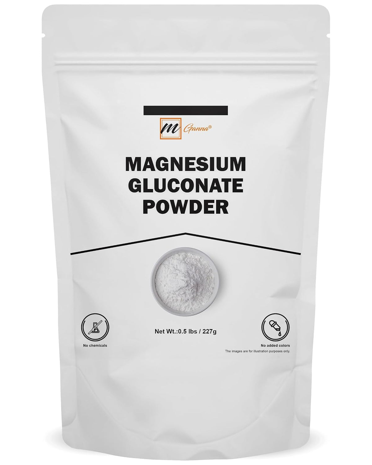 mGanna magnesium gluconate powder supplement
