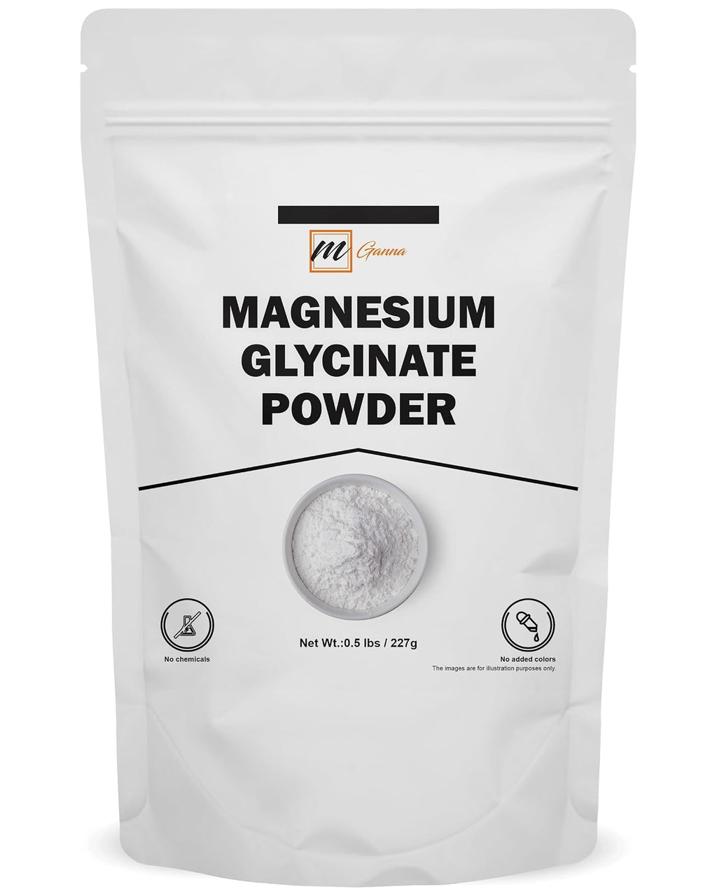 mGanna magnesium glycinate powder supplement