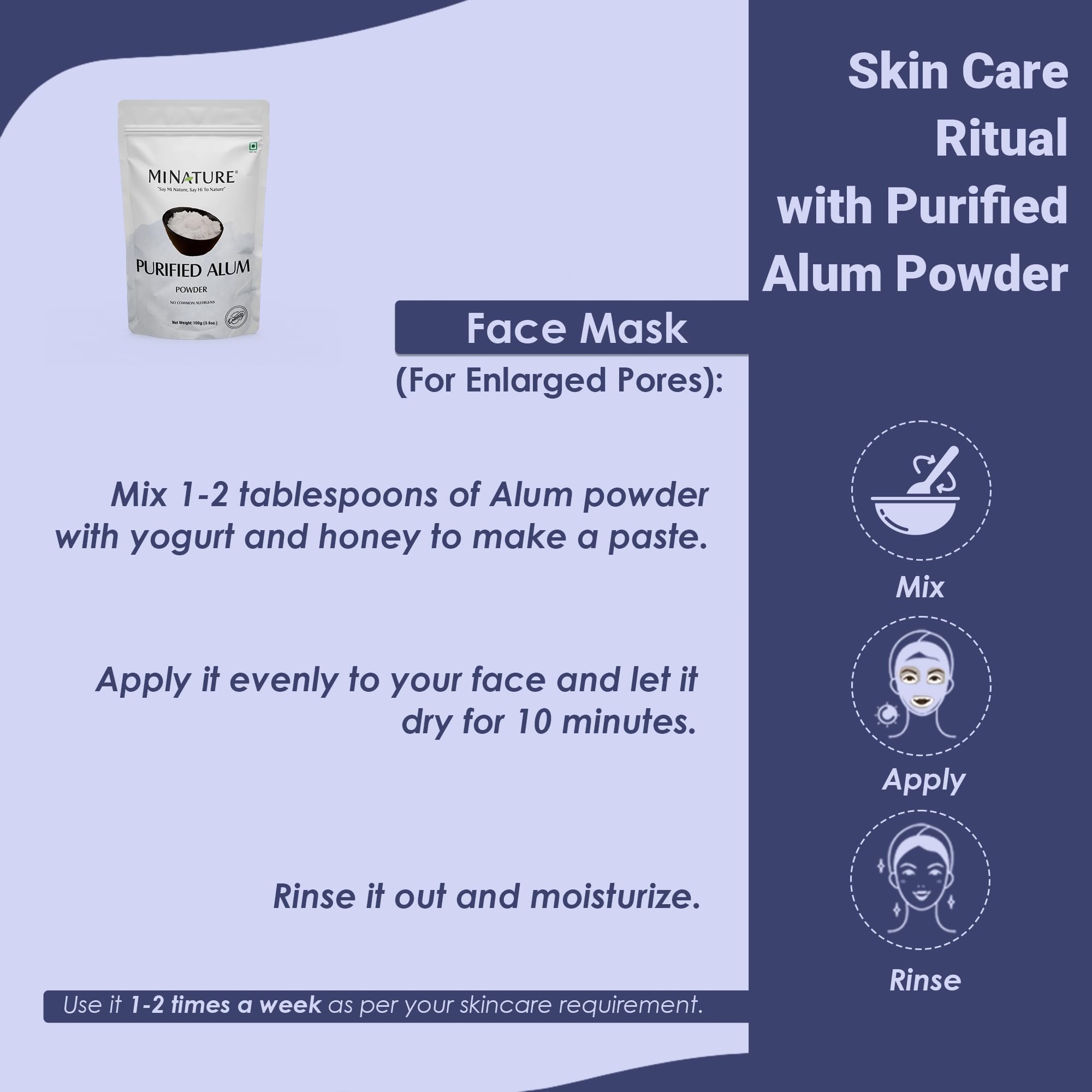 Mi Nature skincare for clear complexion