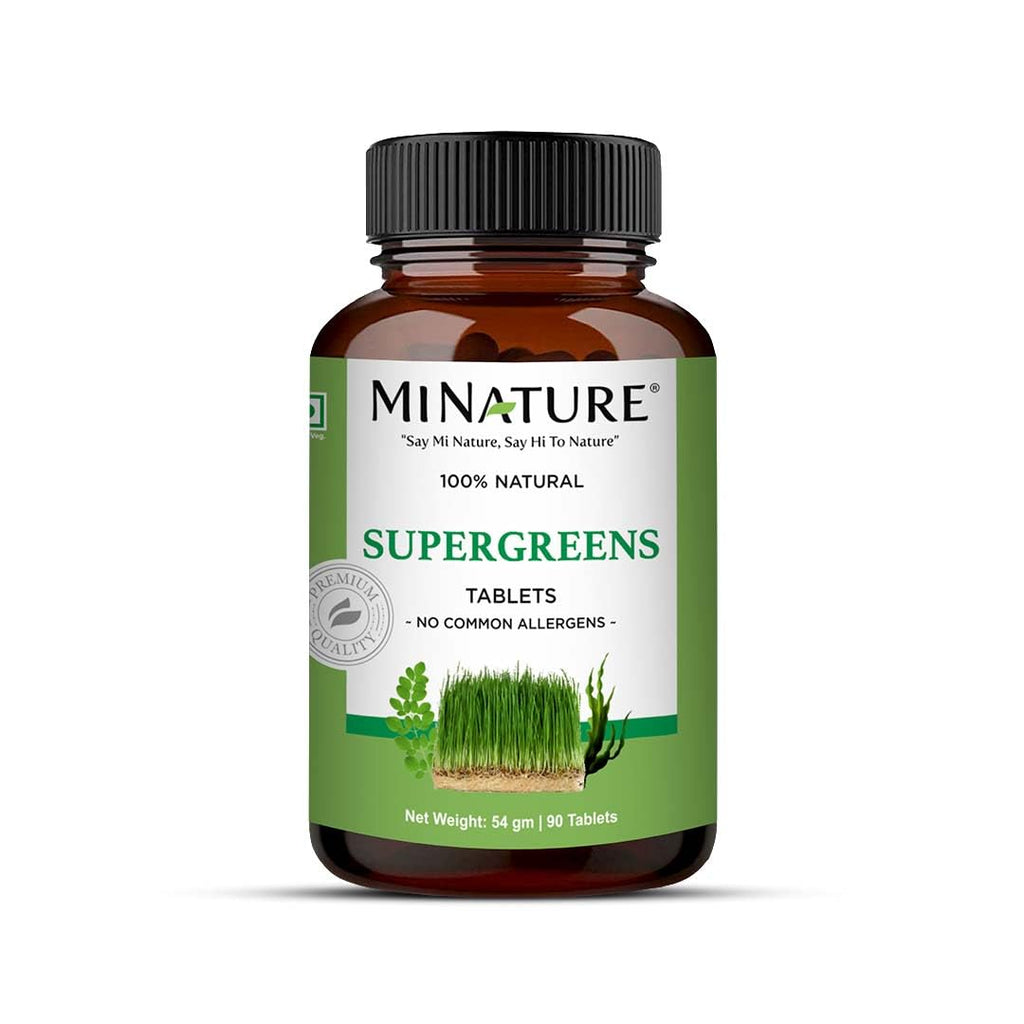mi Nature Supergreens tablets for energy
