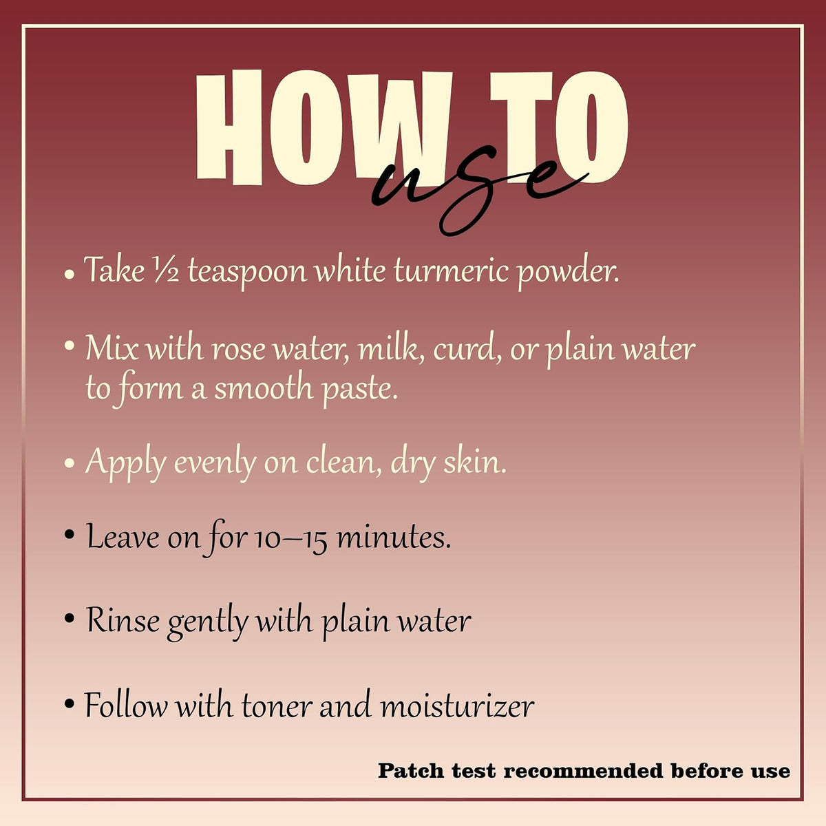 mi nature turmeric powder for skin health