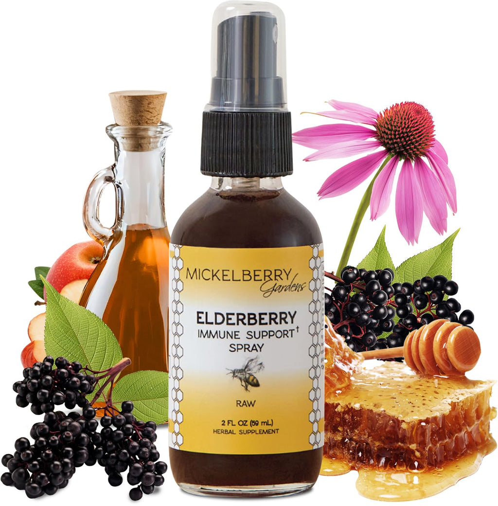 Mickelberry Gardens elderberry honey spray