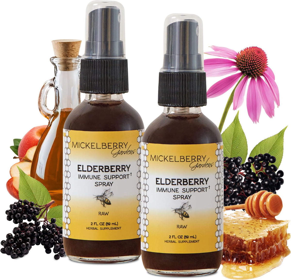 Mickelberry Gardens elderberry honey spray