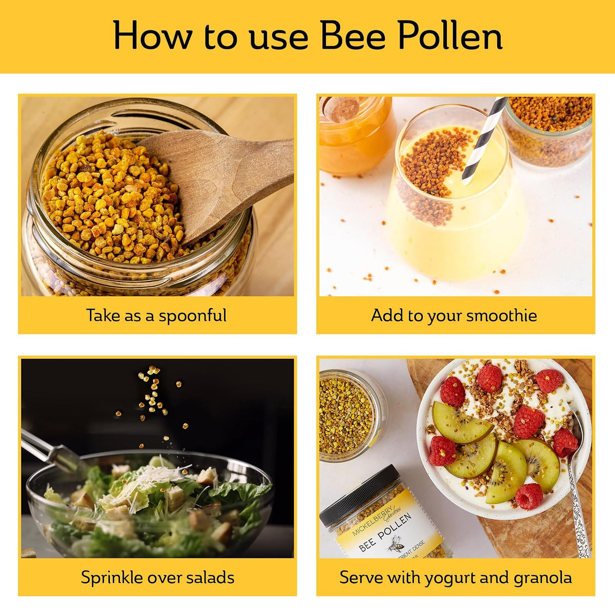 Mickelberry Gardens natural bee pollen