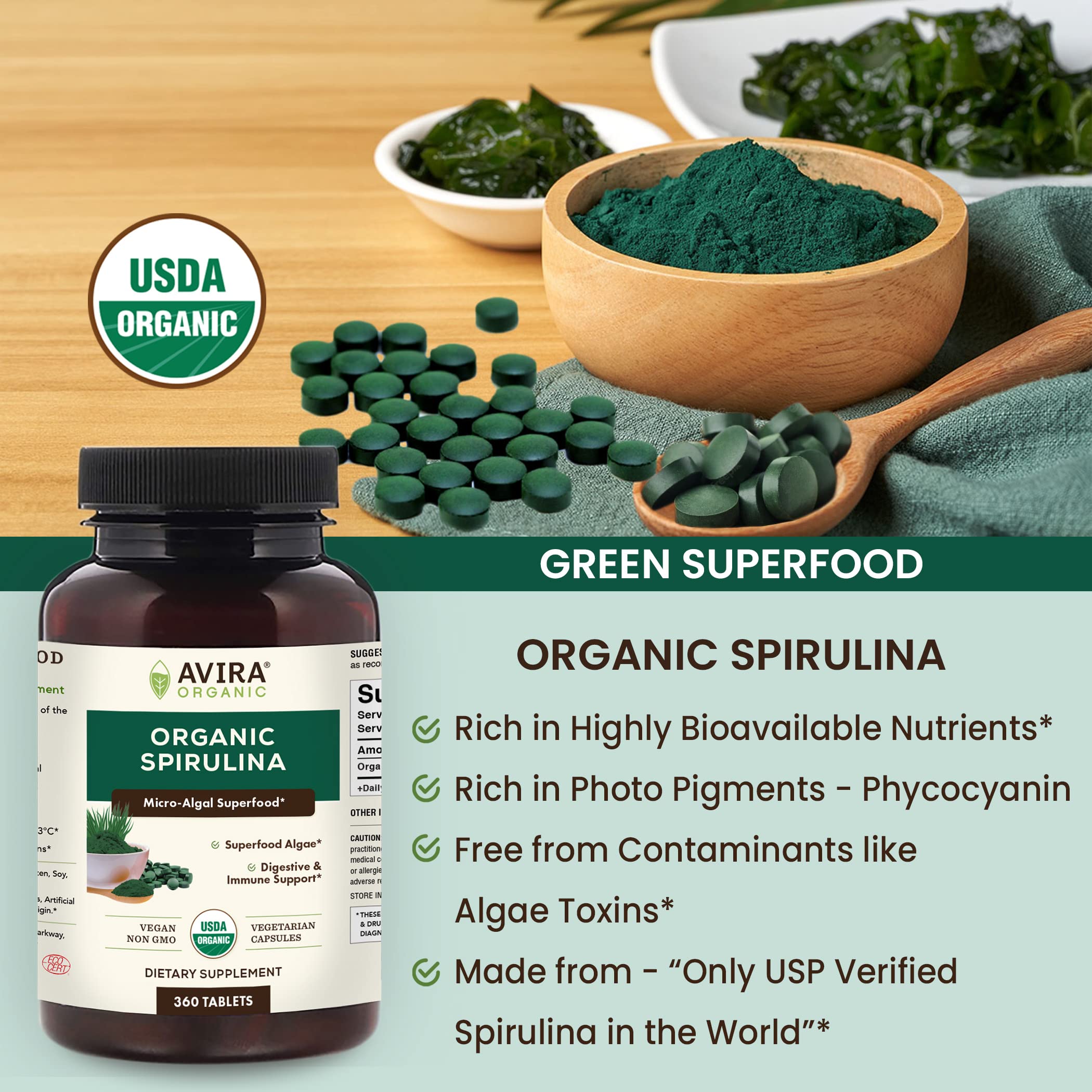 Micro-algal spirulina for wellness