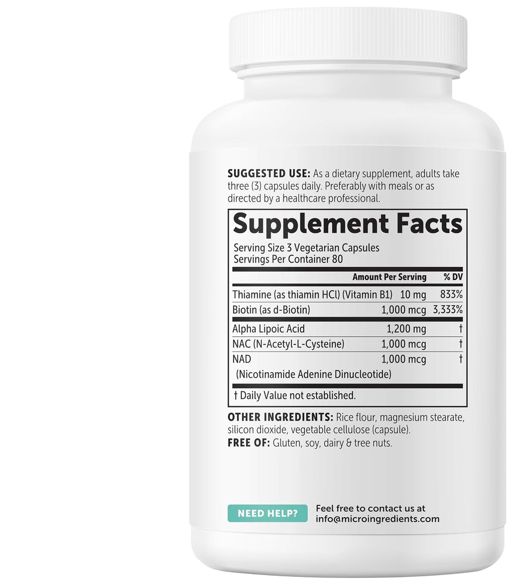 Micro Ingredients Alpha Lipoic Acid benefits