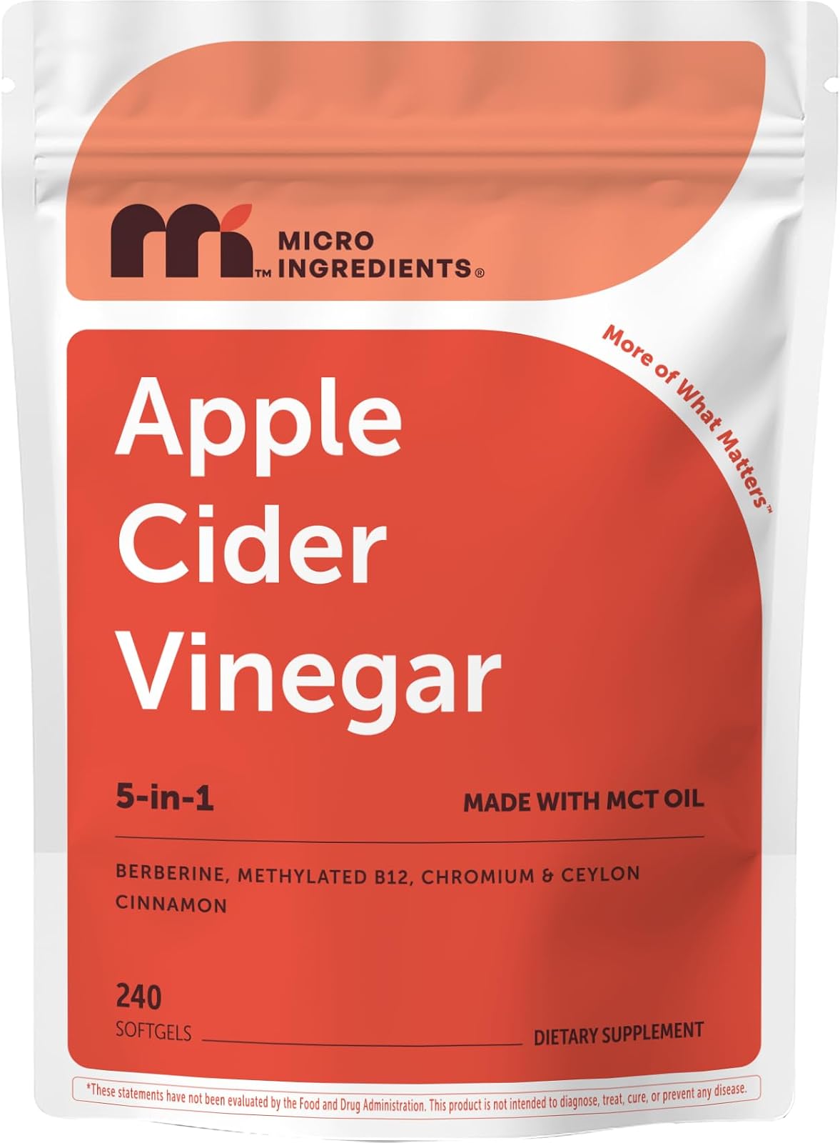 Micro Ingredients apple cider vinegar softgels