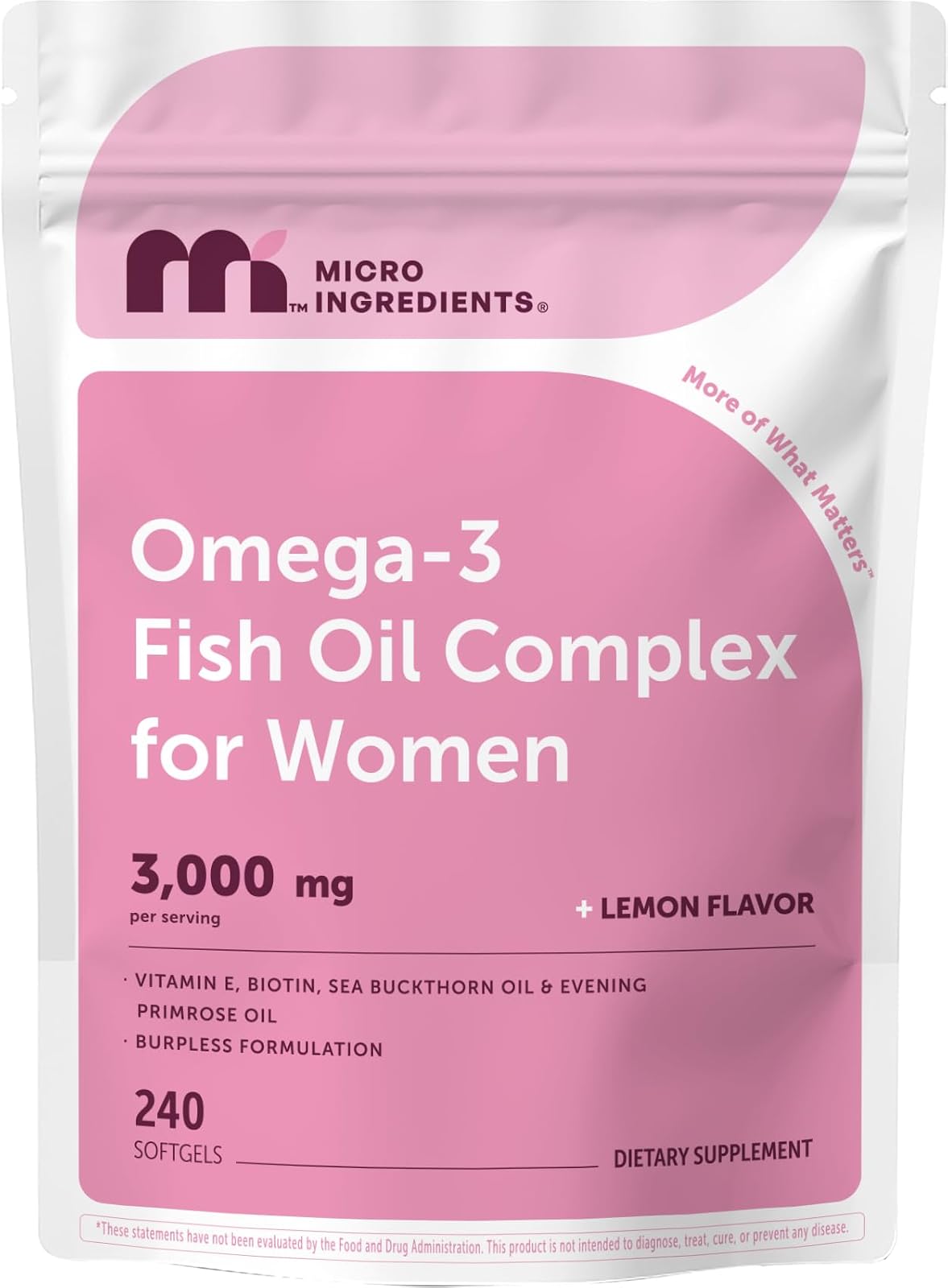 Micro Ingredients fish oil softgels