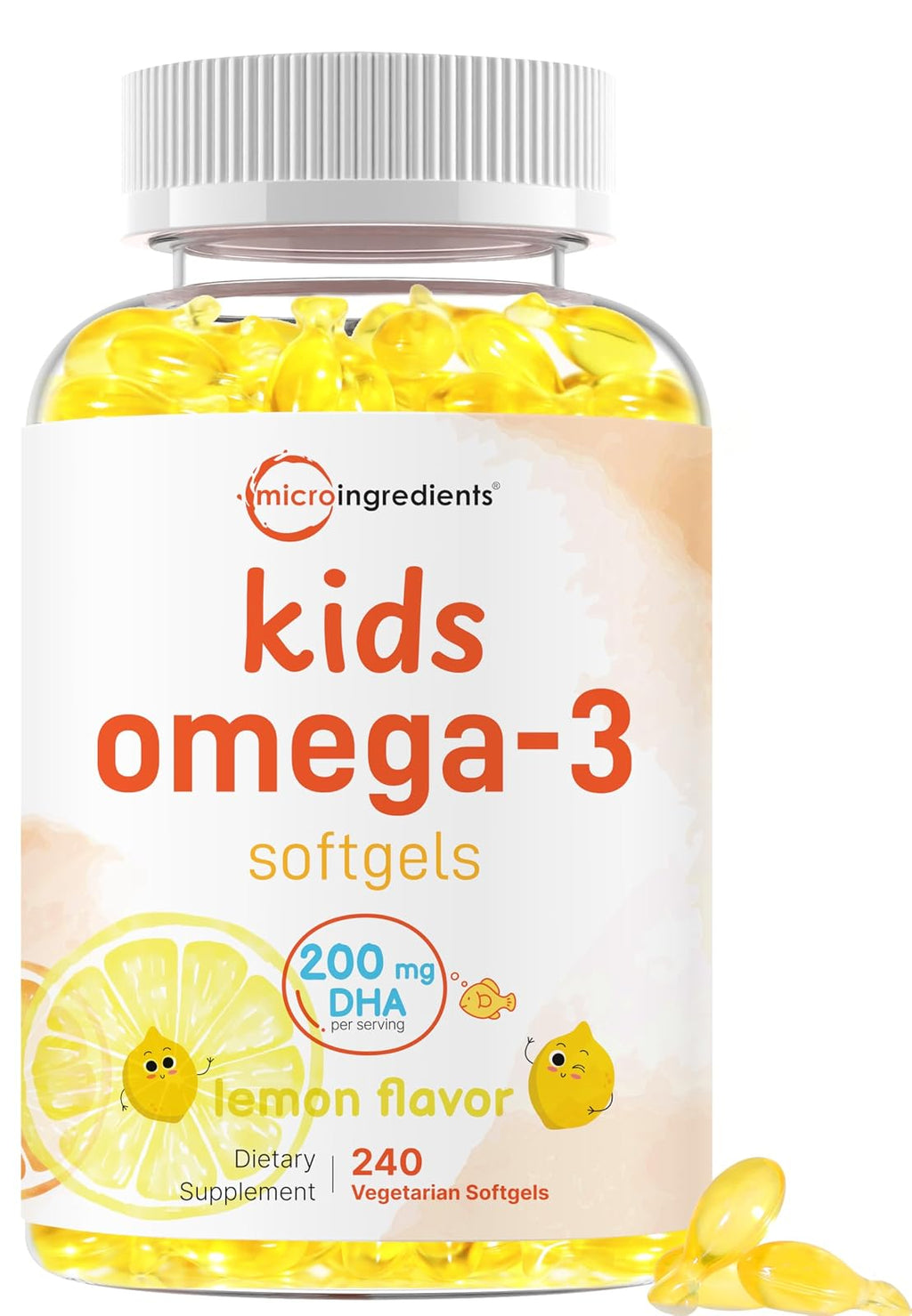 Micro Ingredients kids omega-3 softgels
