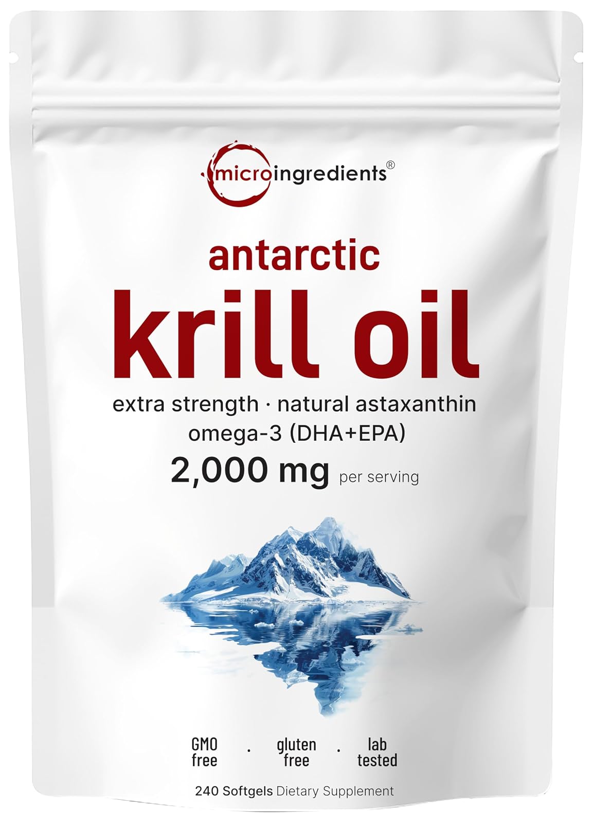 Micro Ingredients krill oil softgels