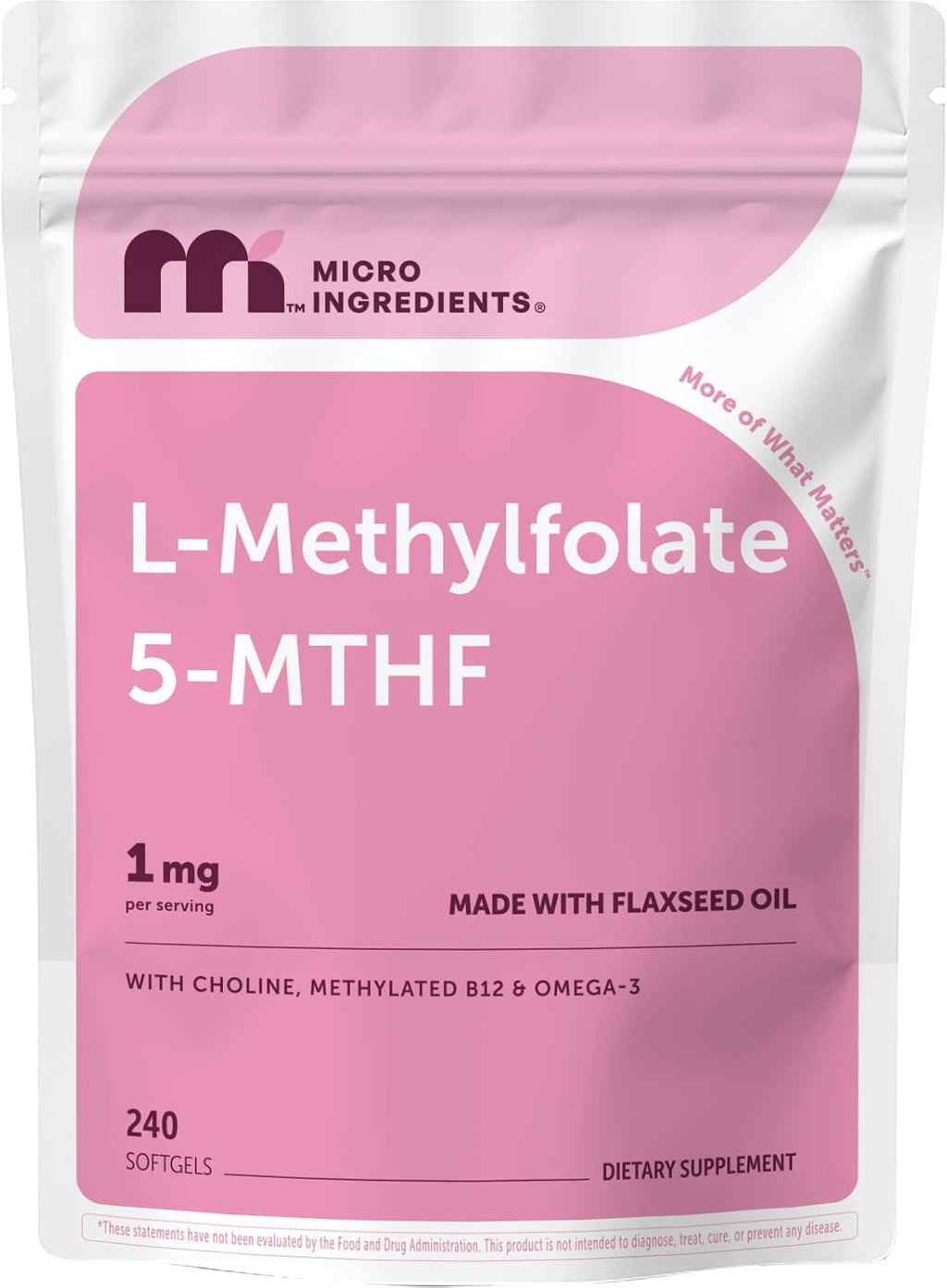 Micro Ingredients L-Methylfolate softgels