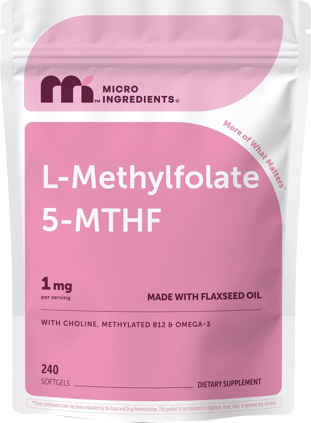 Micro Ingredients L-Methylfolate softgels