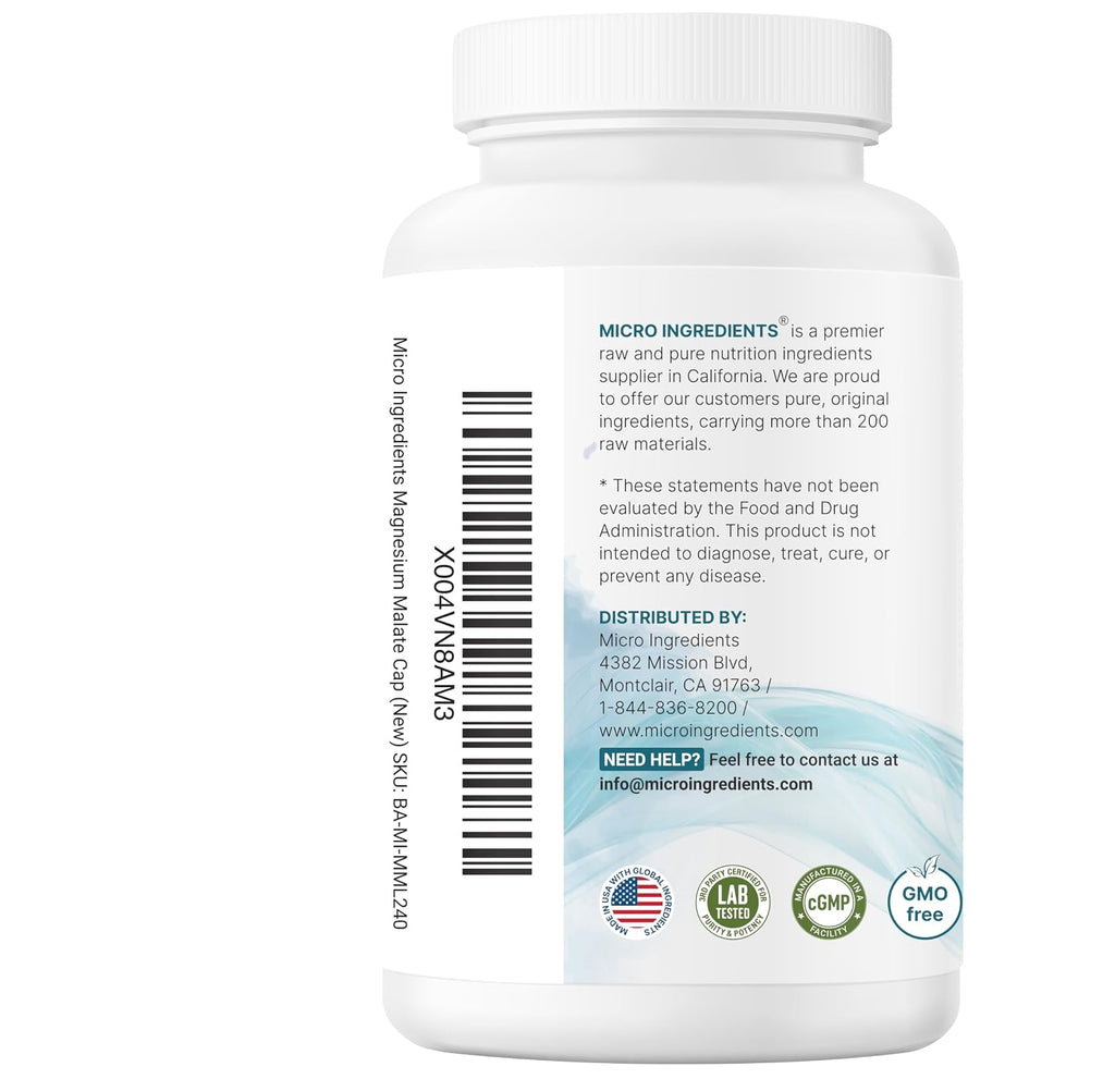 Micro Ingredients Magnesium Malate benefits