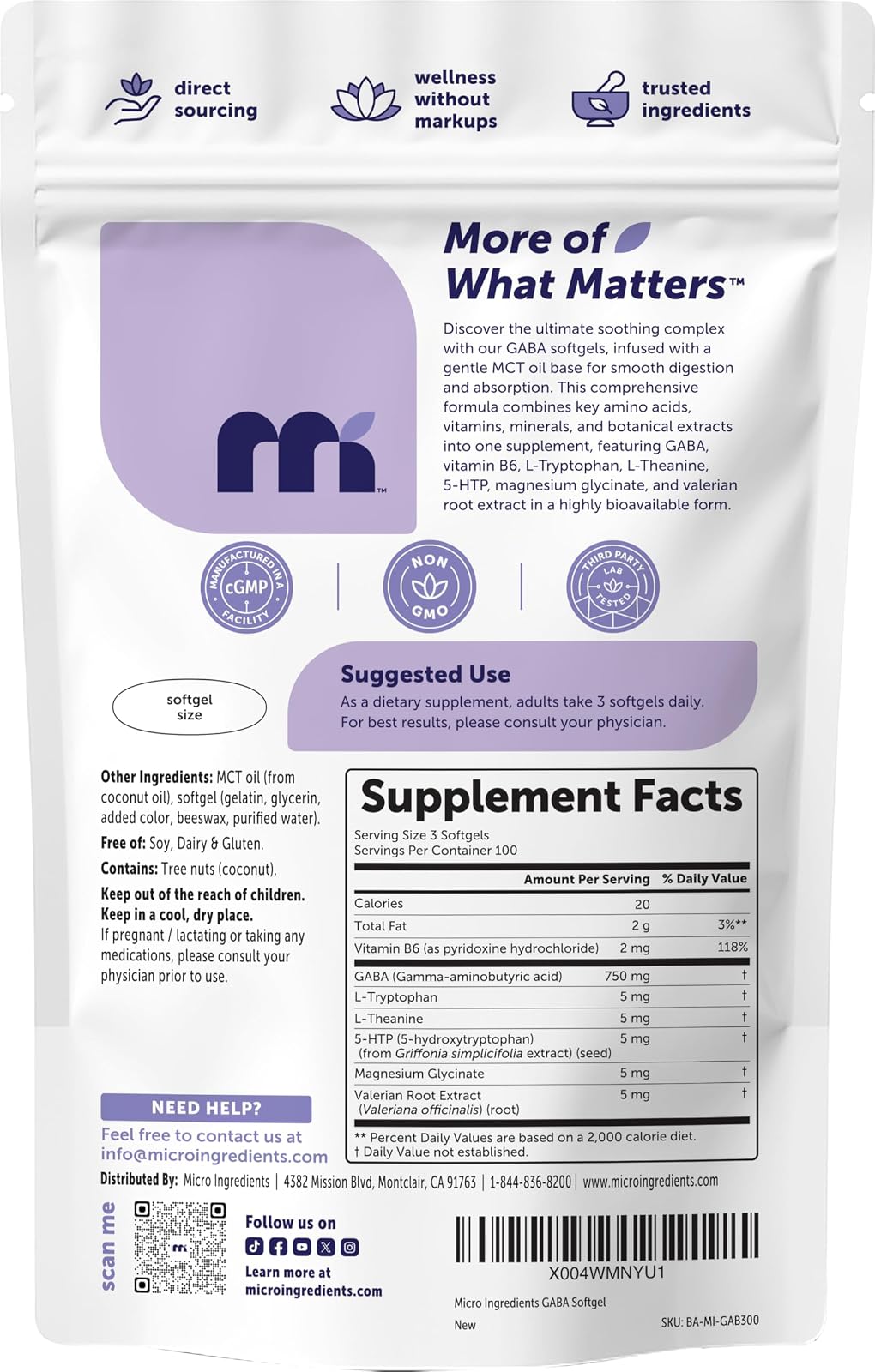Micro Ingredients multivitamins for stress relief