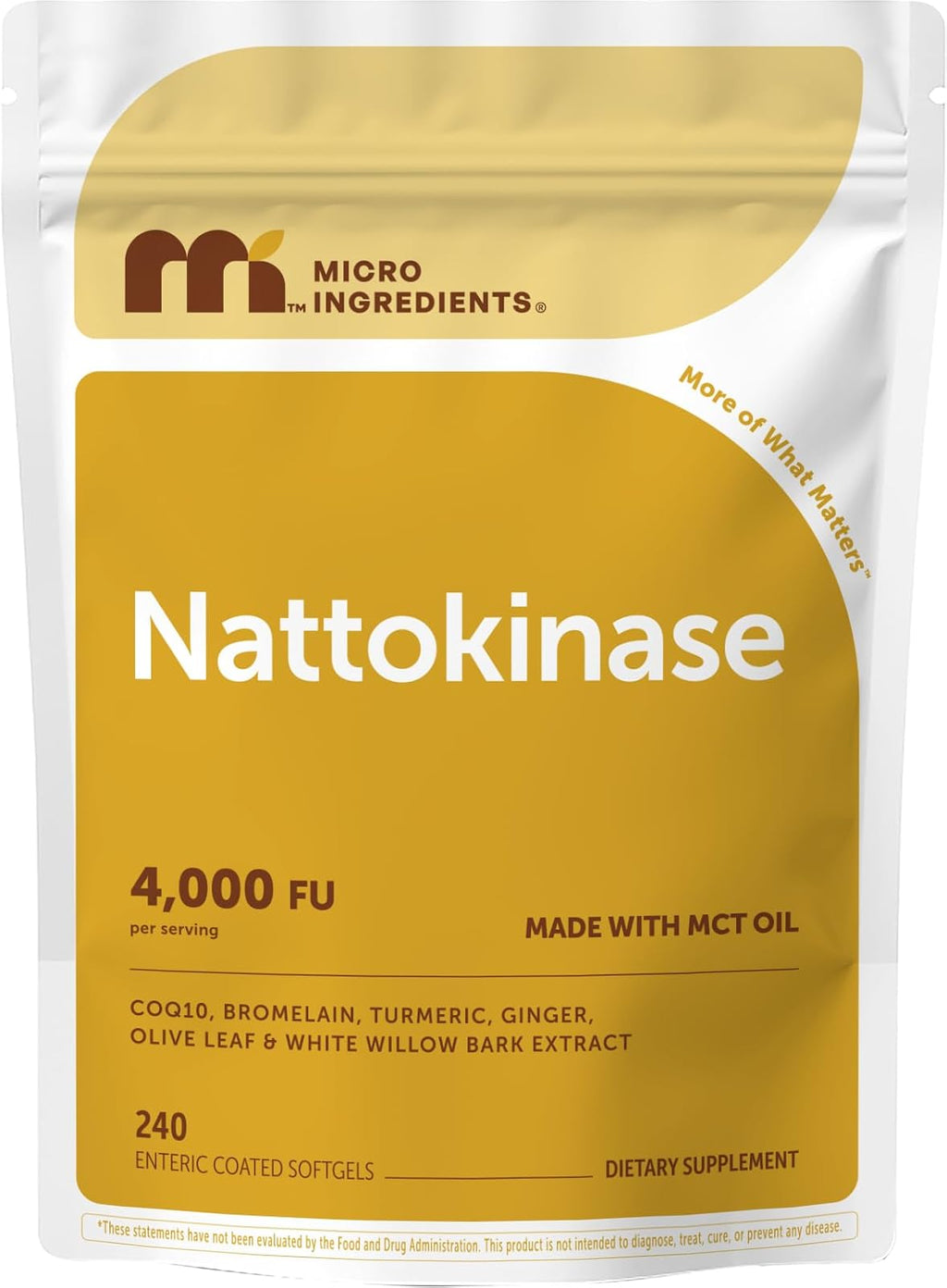 Micro Ingredients nattokinase softgels for digestion