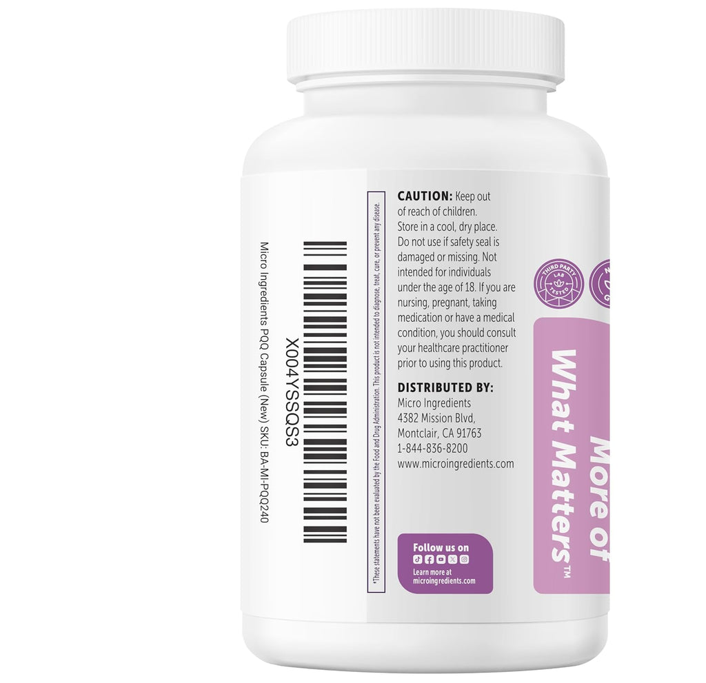 Micro Ingredients PQQ for heart health